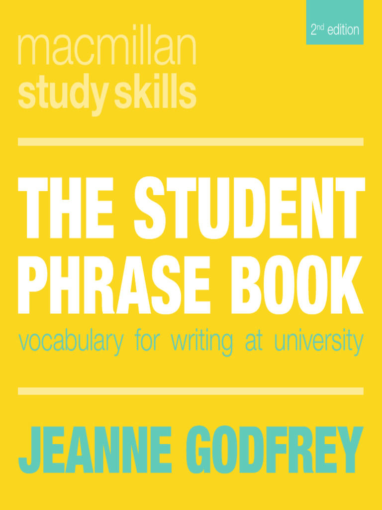 The Student Phrase Book Vocabulary For Writing at University (Macmillan ...