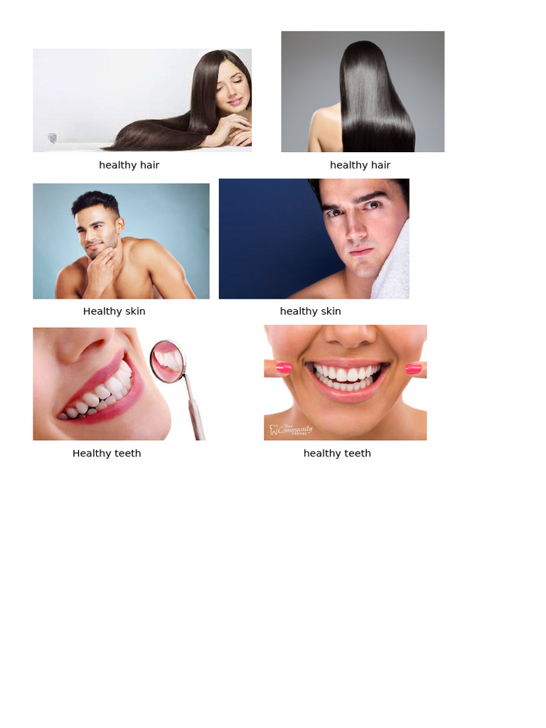 Healthy Hair Teeth and Skin | PDF