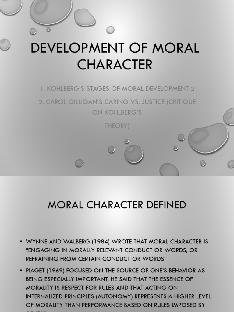 Development of Moral Character2 | PDF | Morality | Social Psychology