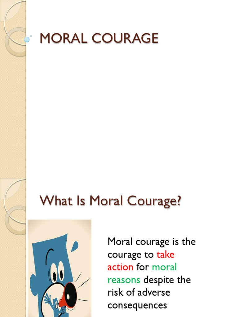 MORAL-COURAGE-1 | PDF | Courage | Morality