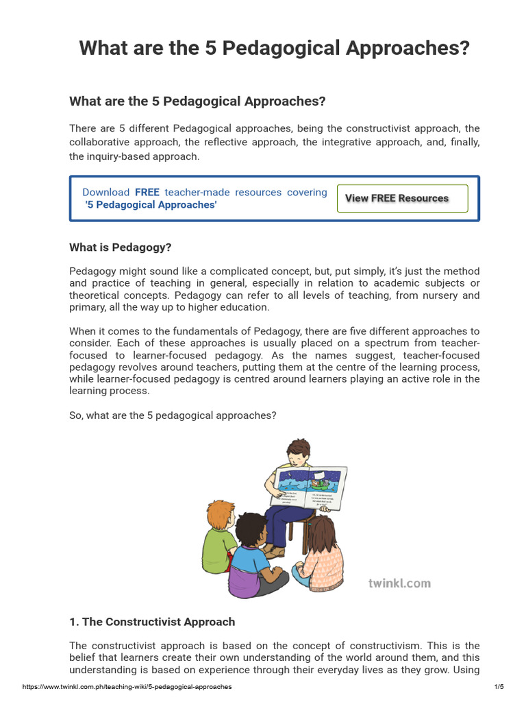 5 Approaches To Teaching Natural Science and Technology - Wiki | PDF ...