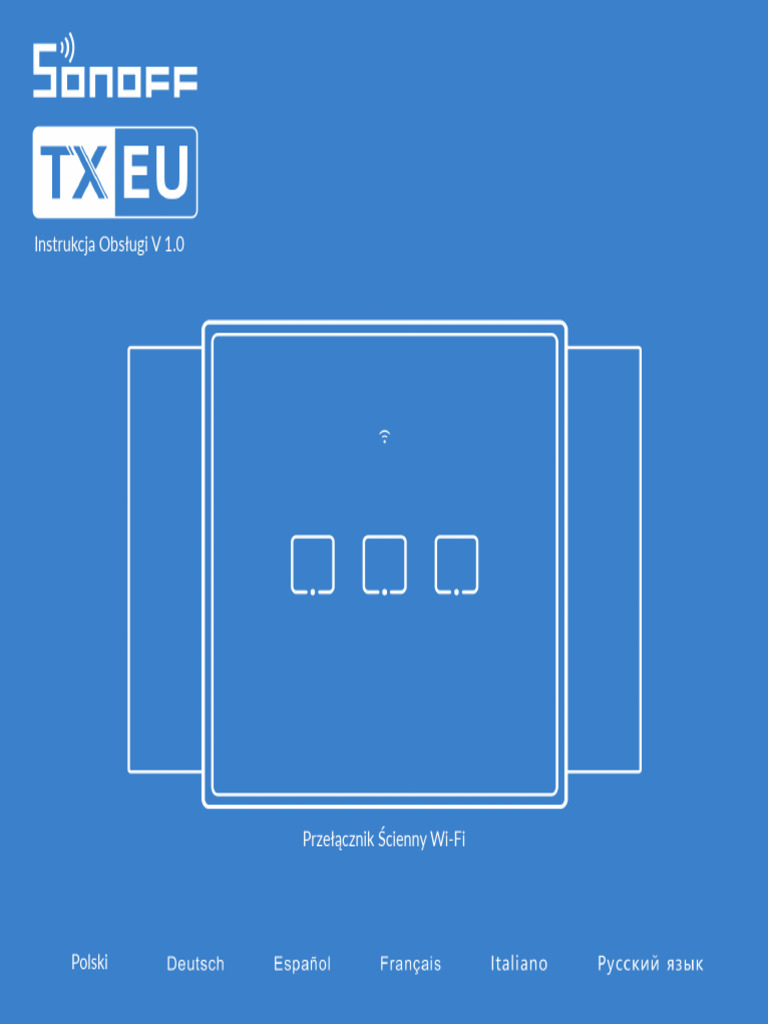 Sonoff Panel Dotykowy Sterownik Wifi Instrukcja | PDF