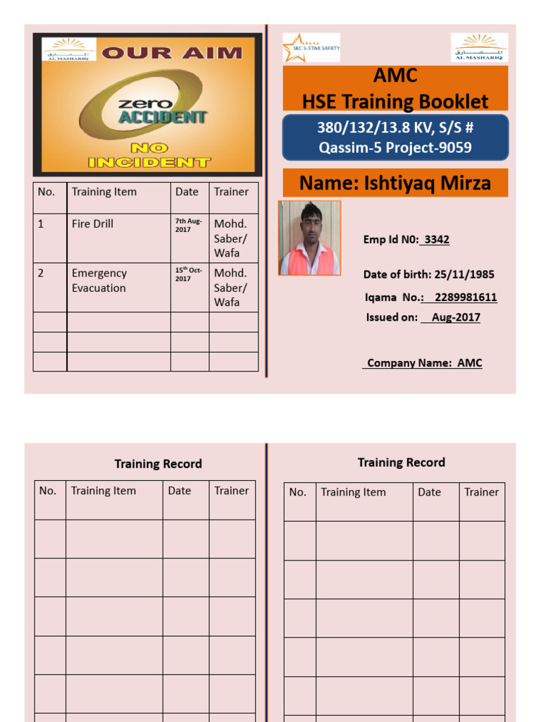 HSE Training Booklet | PDF