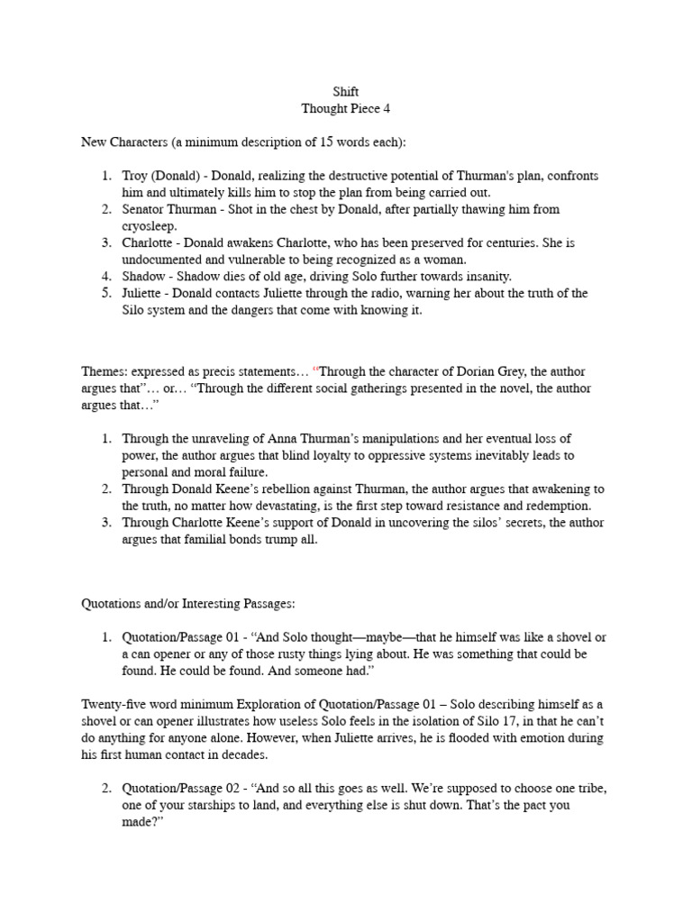 Thought Piece 4 - Shift | PDF