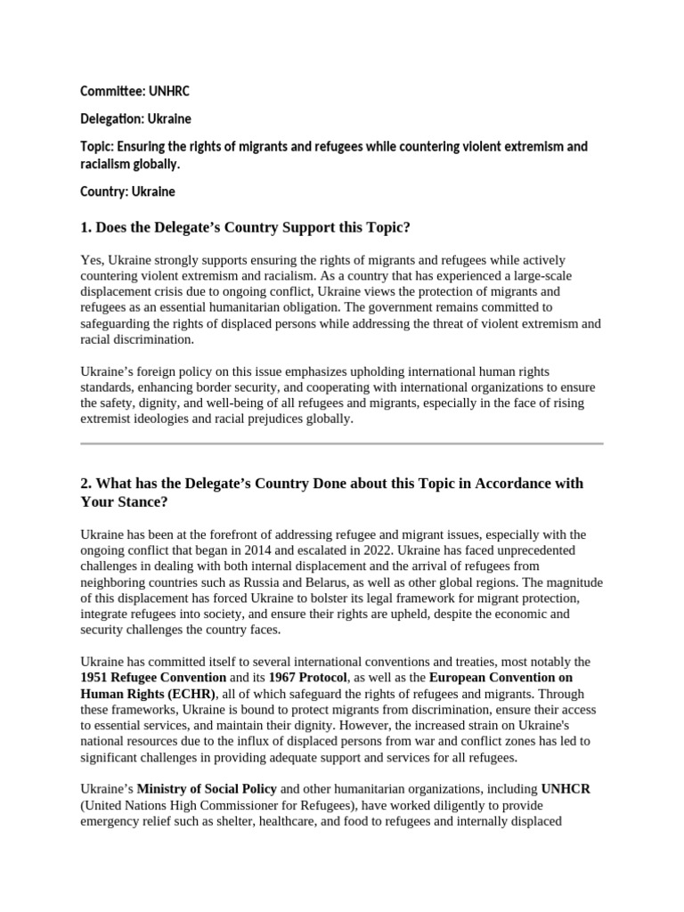 pp | PDF | Refugee | United Nations High Commissioner For Refugees