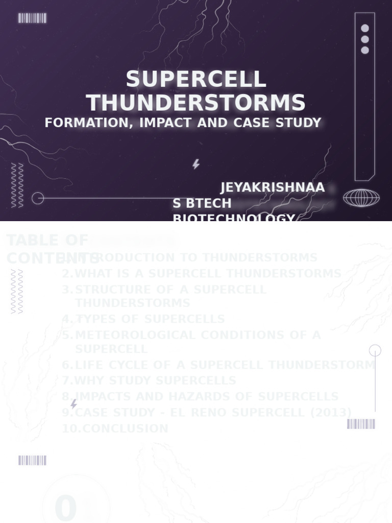Supercell Thunderstorm ENS 101 | PDF | Thunderstorm | Tornadoes