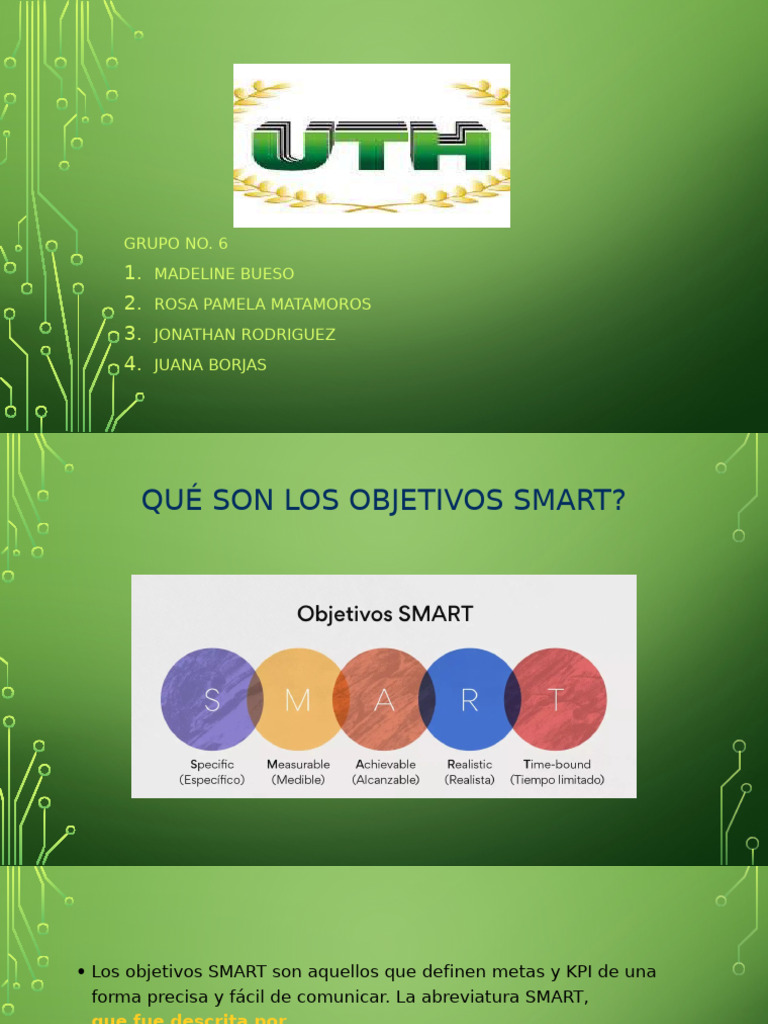 Presentación SMART 1 | PDF | Indicador de rendimiento