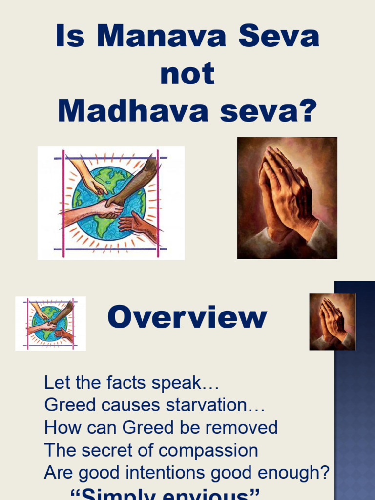 Manav Seva and Madhav Seva | PDF | Greed