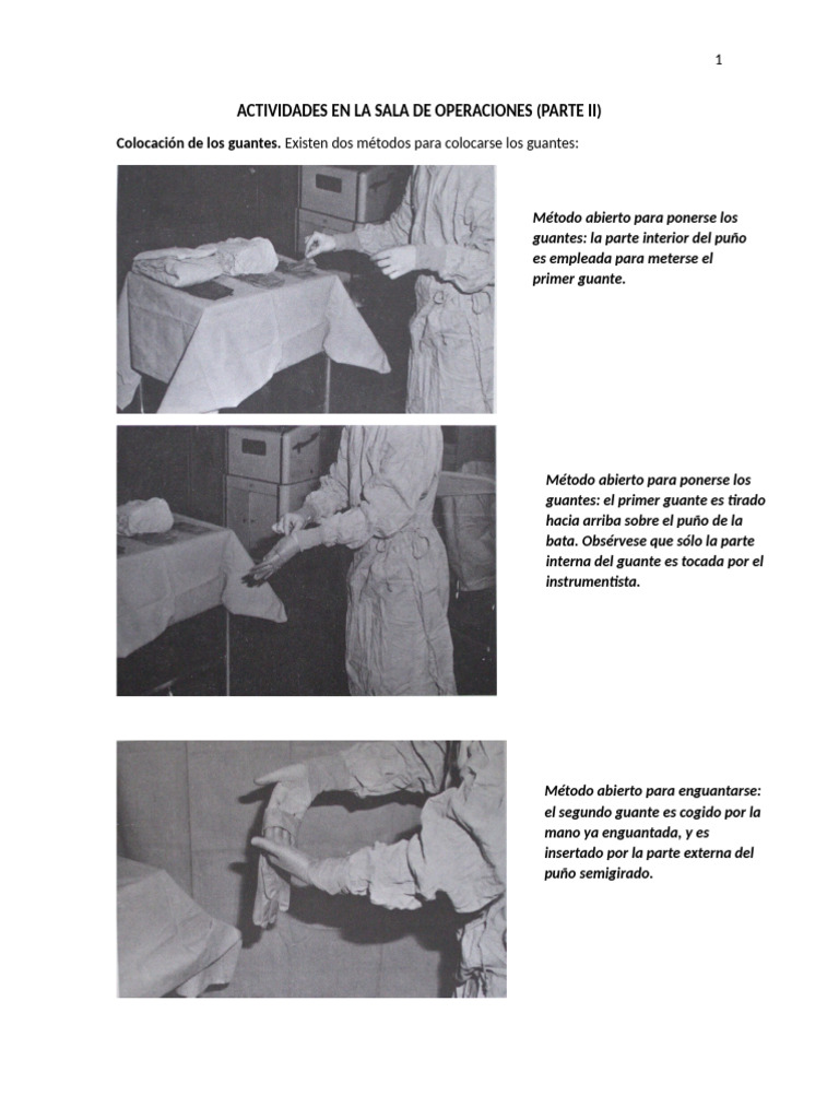 Actividades en La Sala de Operaciones (Parte II) | PDF | Cirugía ...