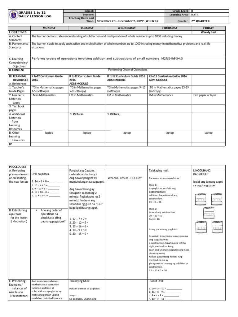 DLL_MATH 2_Q2_W4 | PDF