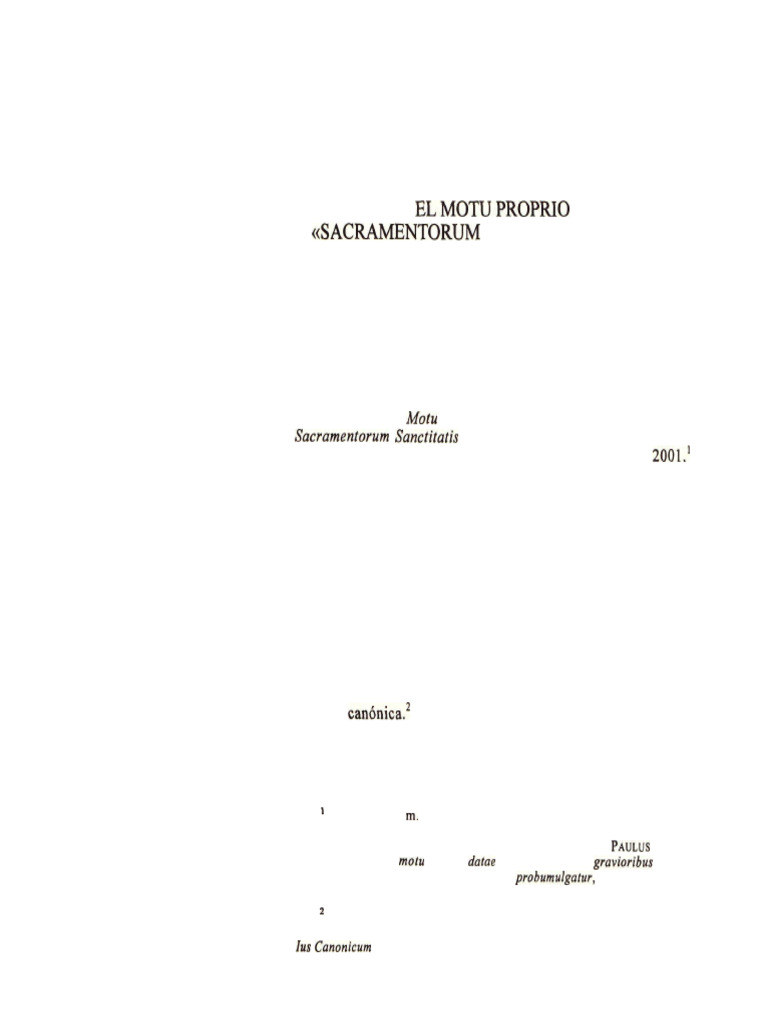 Análisis del Motu Proprio SST | PDF | Iglesia Católica
