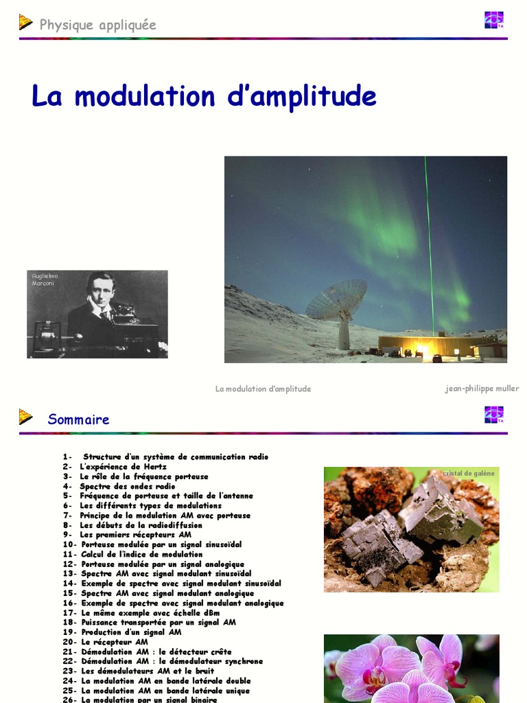 Cours Modulation | PDF | Modulation | Radio AM