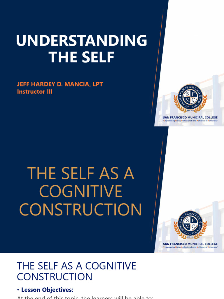 The Self As A Cognitive Consruct | PDF | Cognition | Cognitive Development