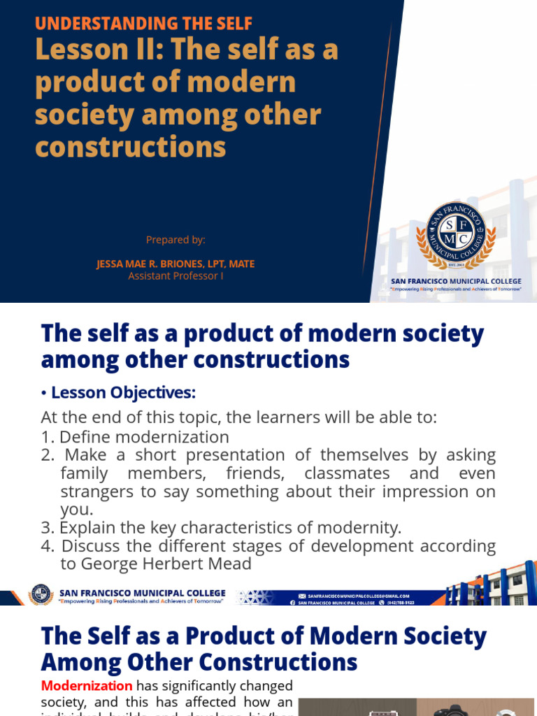 The Self in Modern Society Explained | PDF | Human Communication ...