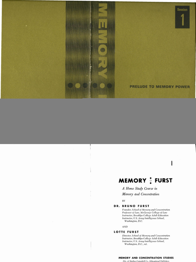 Memory Furst by Bruno First Complete Course - Repaired-1 | PDF