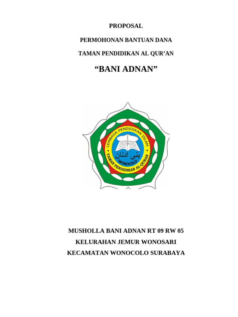 Proposal Takbir Keliling | PDF