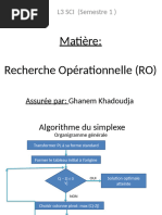 TD3 - La Méthode Simplexe | PDF | Algorithmes | Mathématiques appliqués