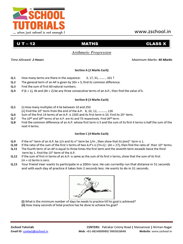 10th - Maths Test - AP | PDF | Mathematical Objects | Mathematical Analysis