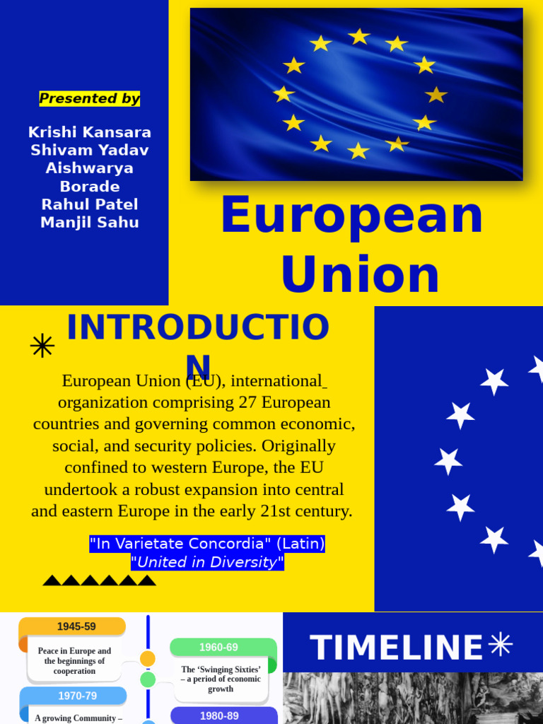 European Union History Thesis by Slidesgo | PDF | European Union ...