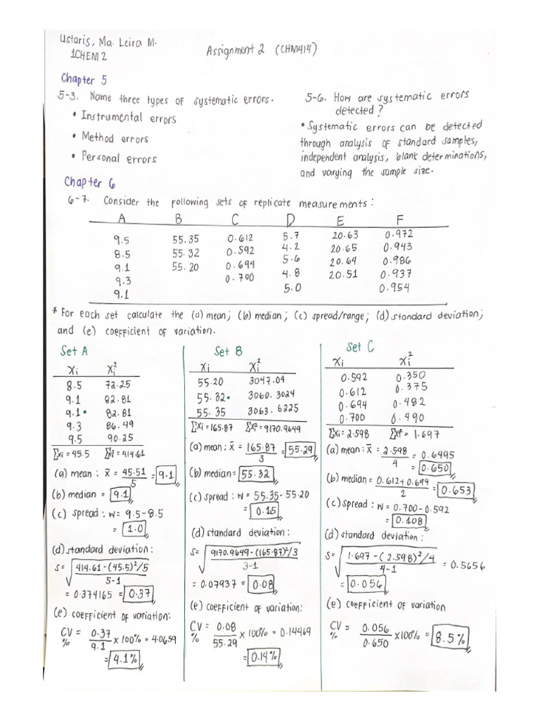 Assignment 2 CHM414 | PDF