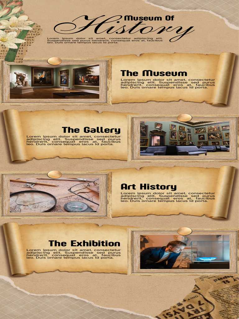 Brown Vintage Museum of History Infographic | PDF