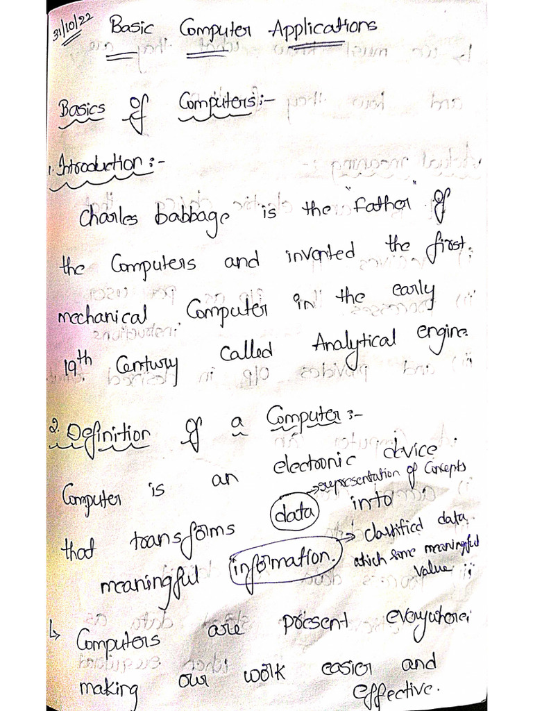 Unit1 Notes CA | PDF