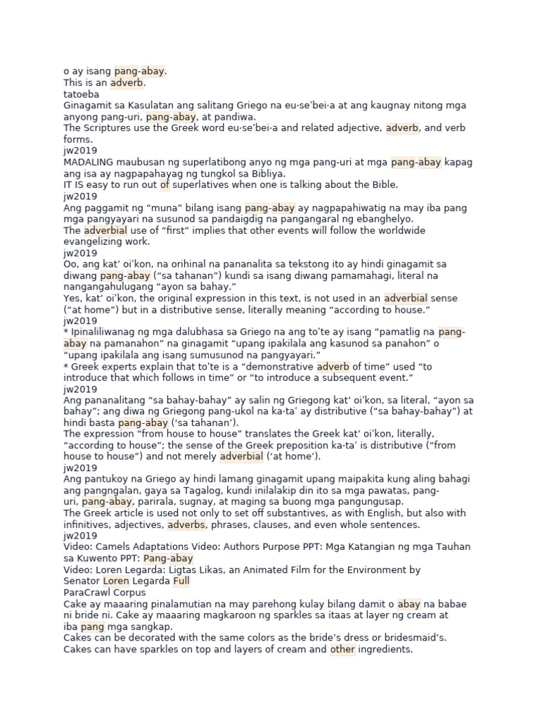 Pang Abay 2 | PDF
