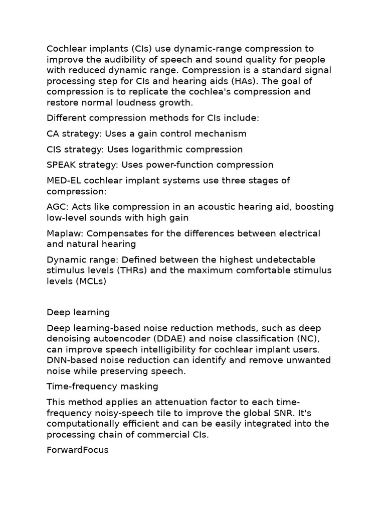 Cochlear Implants | PDF