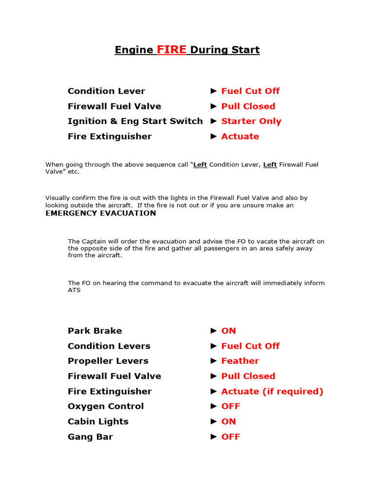 B1900 Engine Fire and Failure | PDF | Takeoff | Flap (Aeronautics)