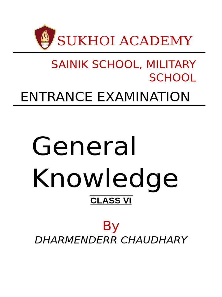 Sukhoi Academy: Entrance Examination | PDF