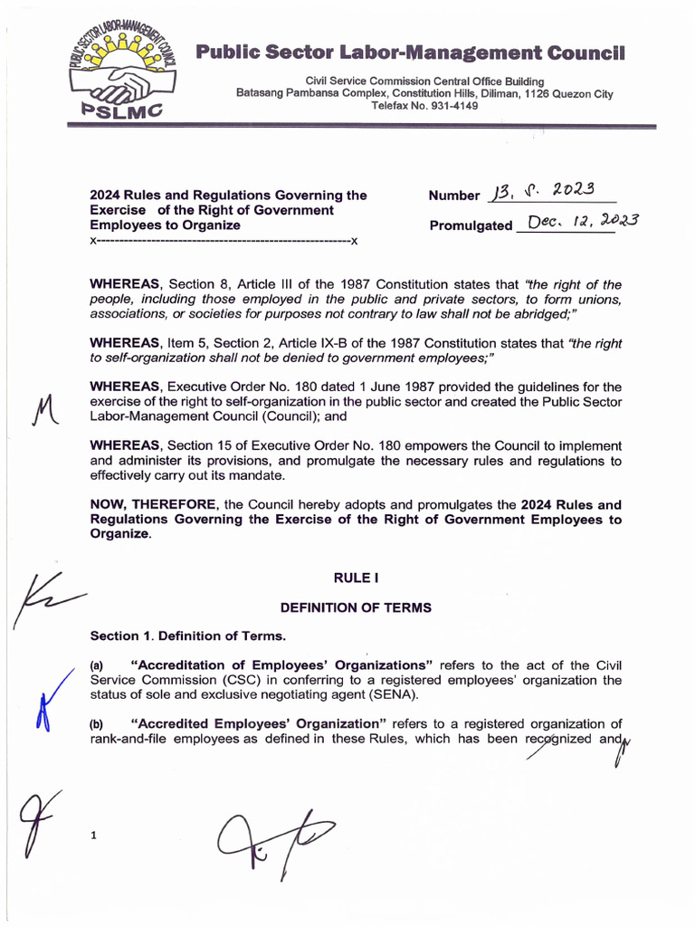 PSLMC Resolution No. 13 S. 2023 | PDF