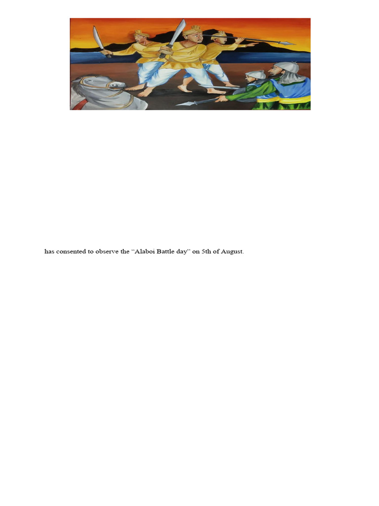The Alaboi Battle Day-New | PDF