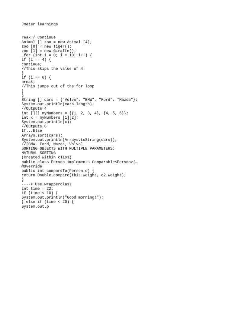 Jmeter Learnings | PDF