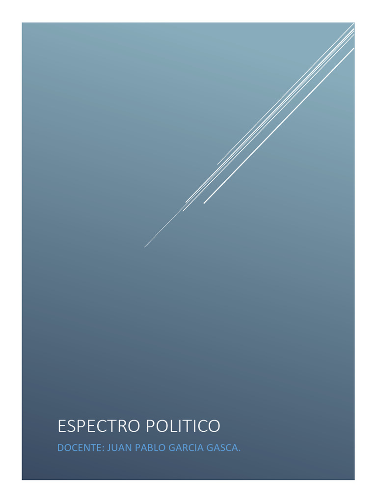 Espectro Politico | PDF | Espectro político | Político