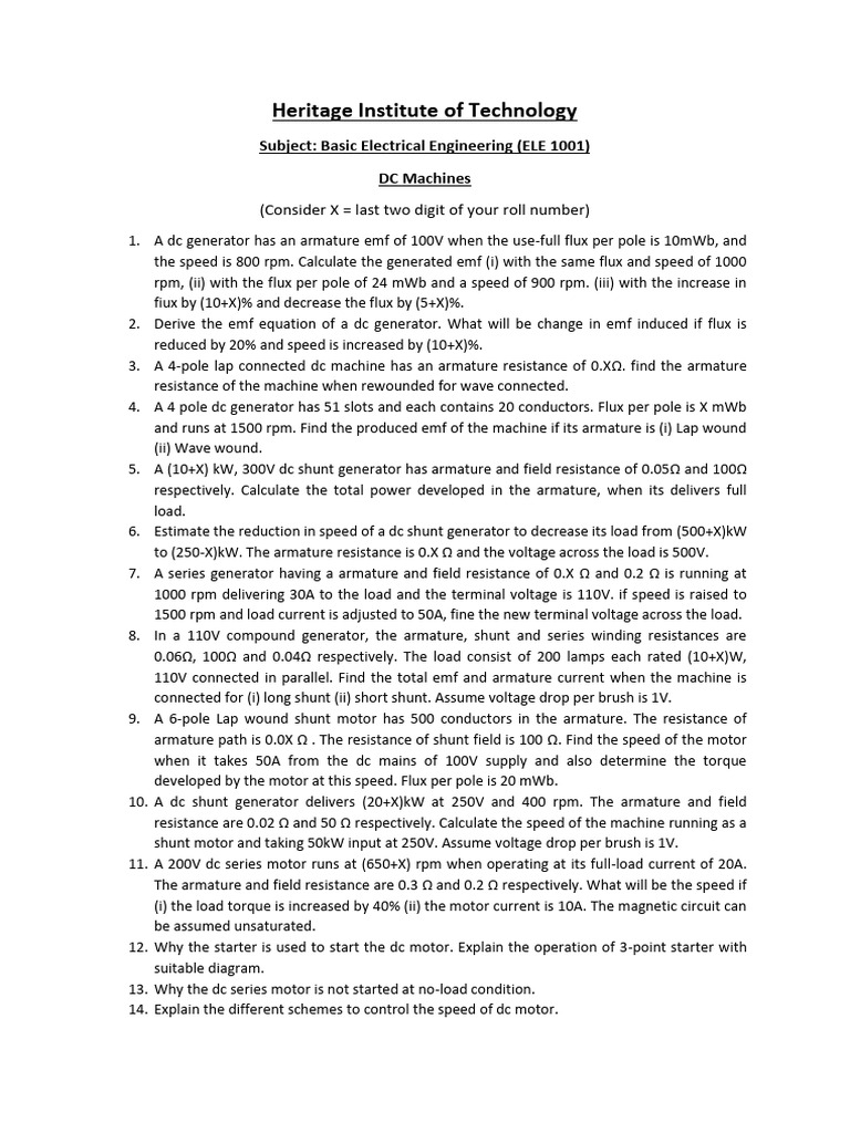 Dc Machines Pdf Electric Motor Electric Generator