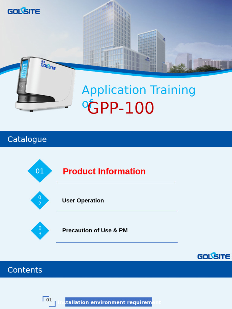 GPP-100 Application Training-V2.2 | PDF | Blood Plasma | Medical ...
