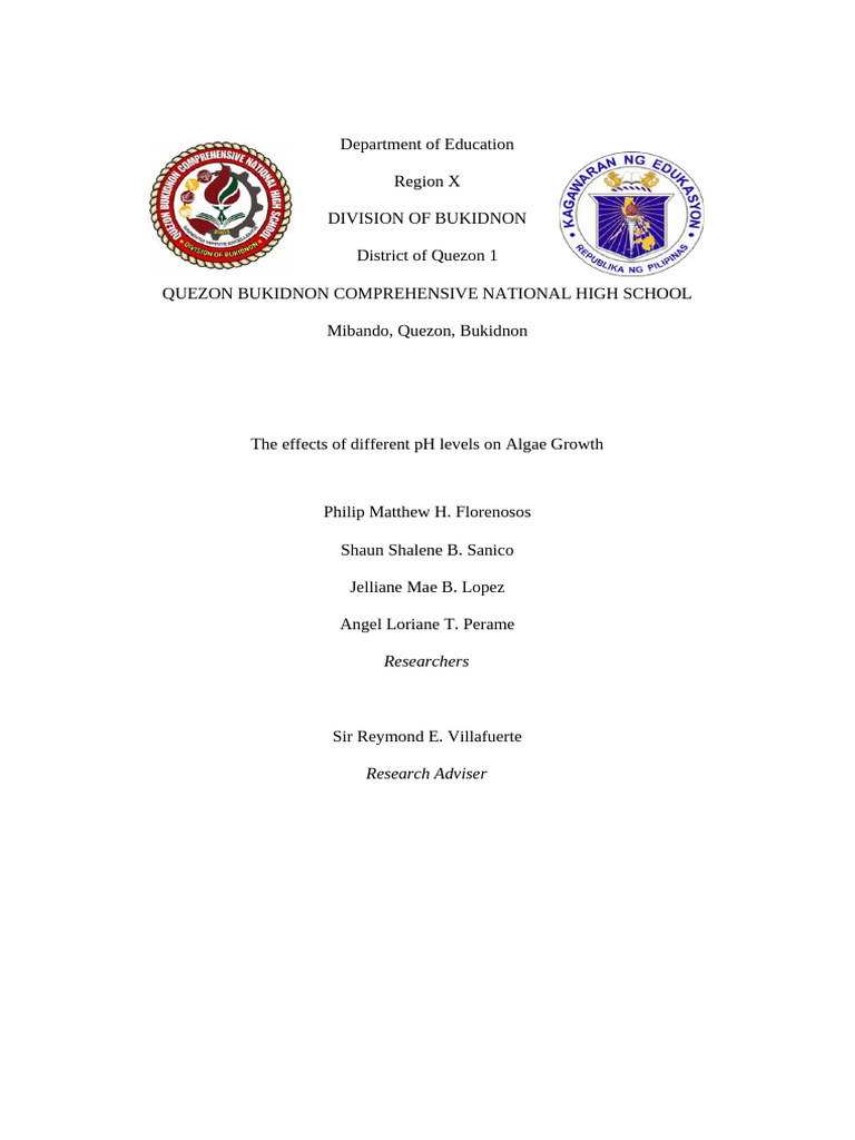 pH Levels Impact on Algae Growth | PDF | Algae | Aquatic Ecosystem