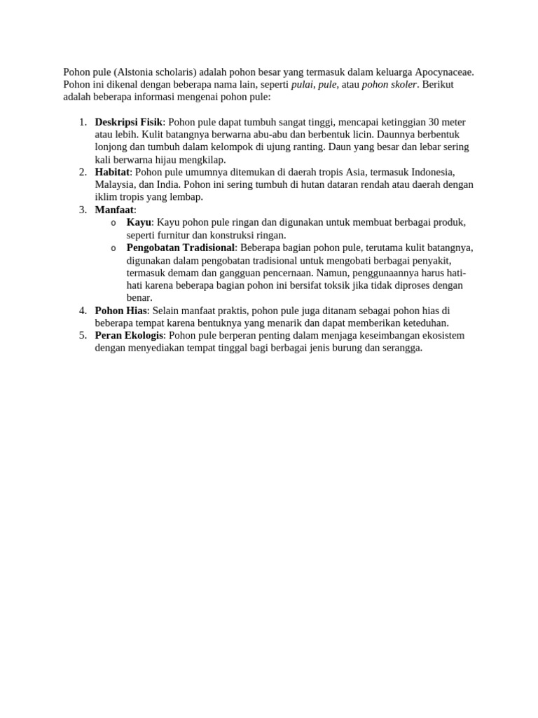 Pohon Pule | PDF