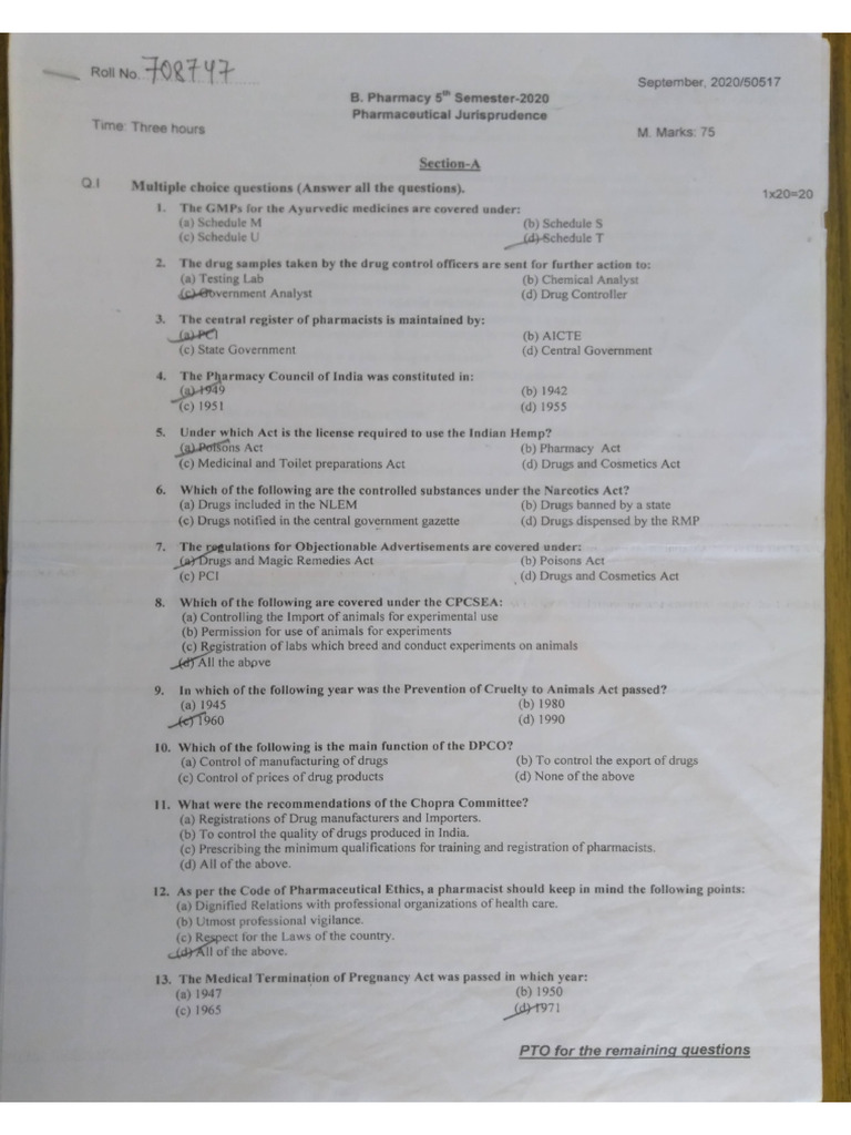 5th Sem Previous Question Papers | PDF