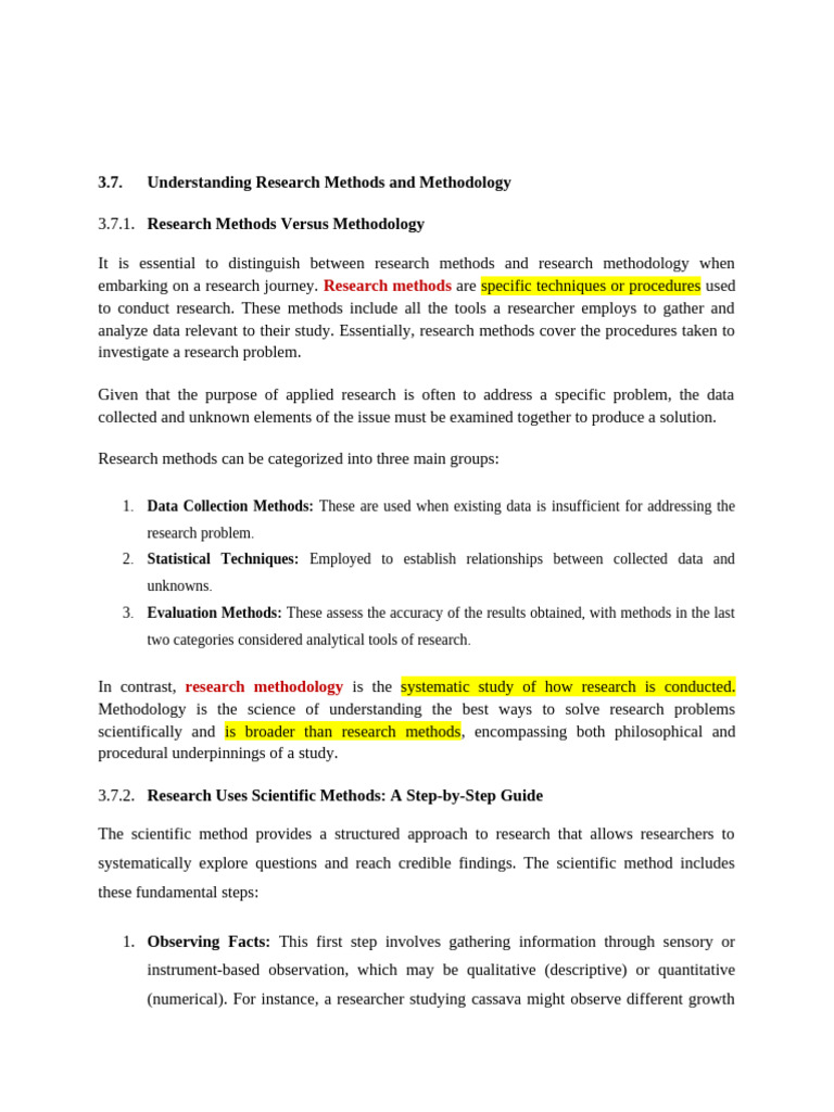 Research Methods & Methodology Guide | PDF | Methodology | Hypothesis
