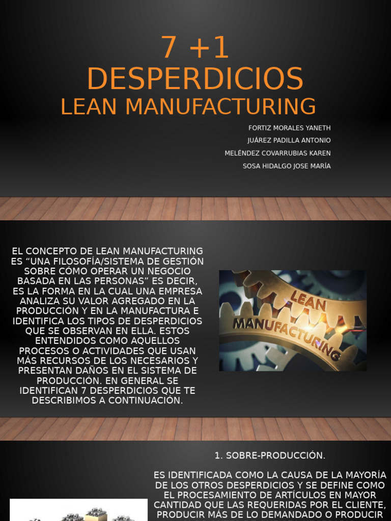 7 +1 DESPERDICIOS | PDF | Calidad (comercial) | Lean Manufacturing