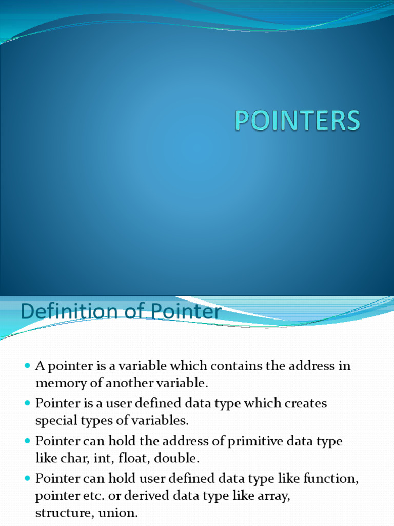 C Part 9 - Pointer | PDF