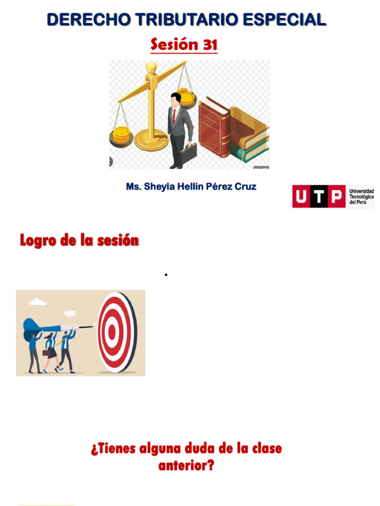 S16 - s31 - Regimenes Del Impuesto A La Renta - RUS - RER - MYPE Tributario y Regimen General ...