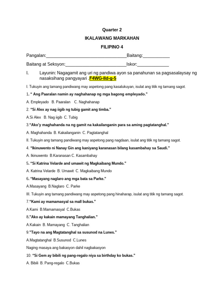 Final Output in Filipino | PDF