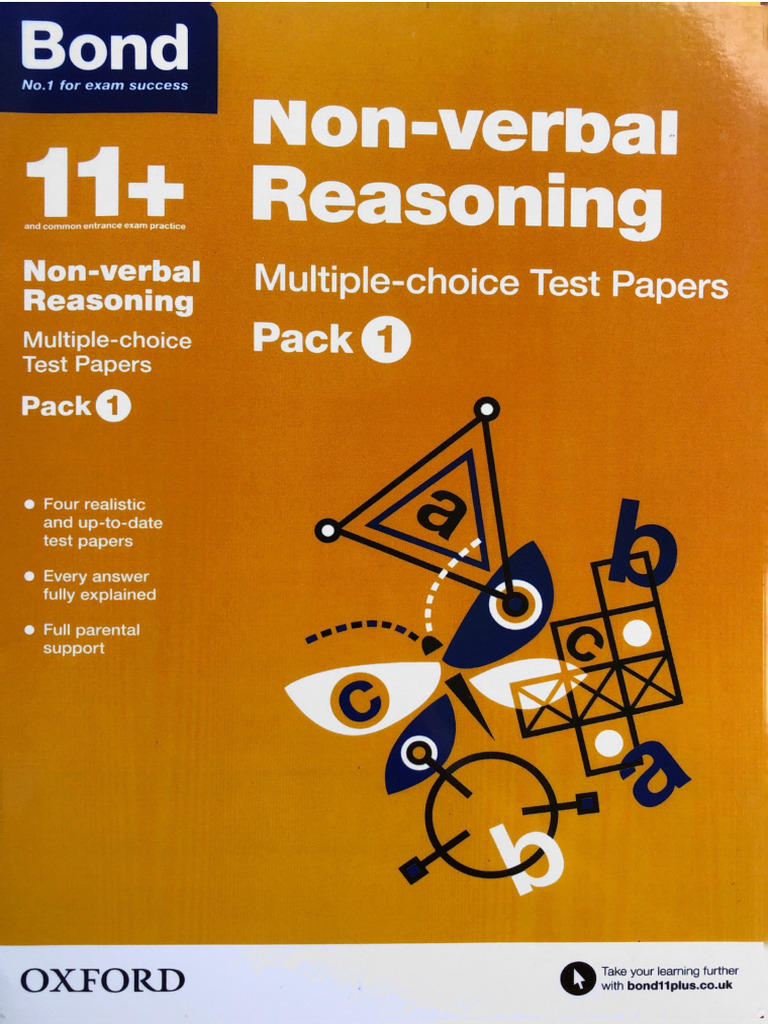 11+ Non-Verbal Reasoning Multiple-Choice Test Papers Pack 1 (OCR) | PDF