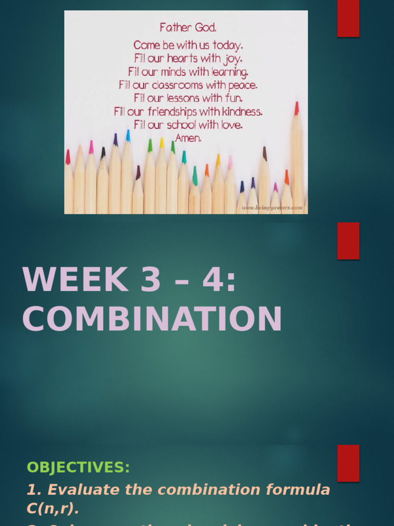 Week 3 4 Combination F | PDF | Mathematics