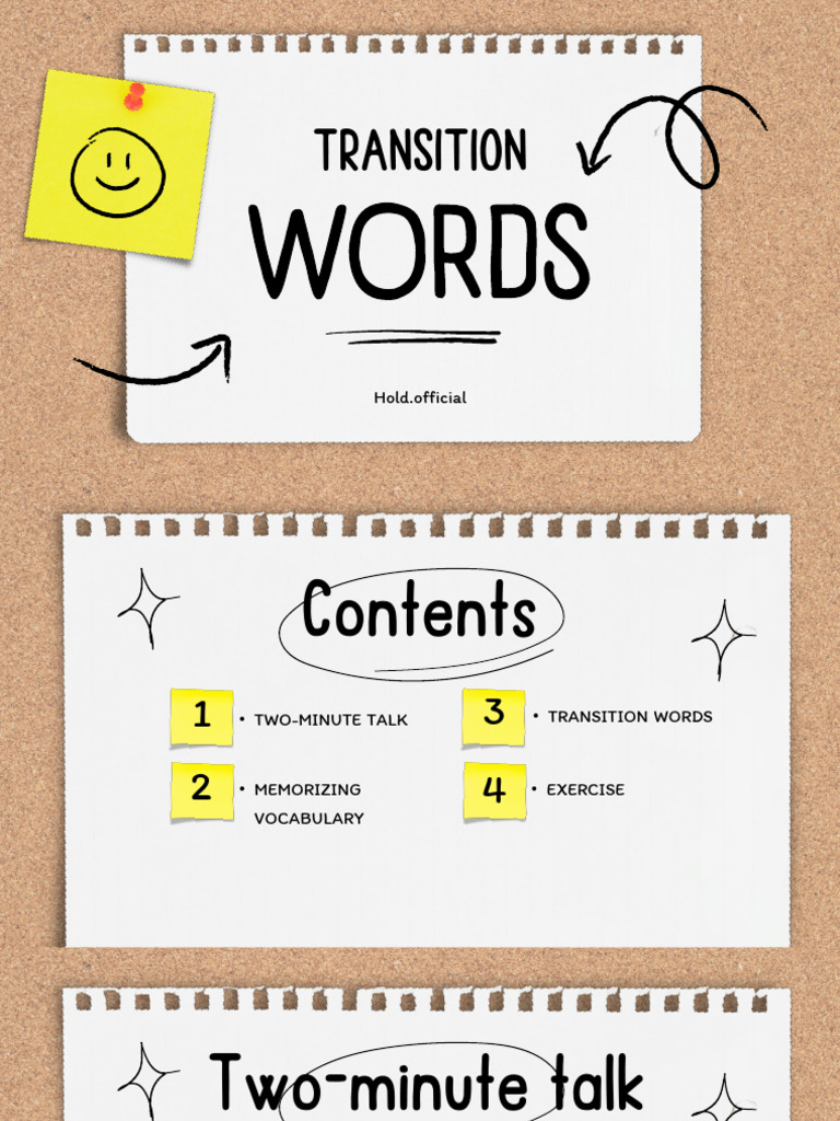 Transition Words 1 | PDF