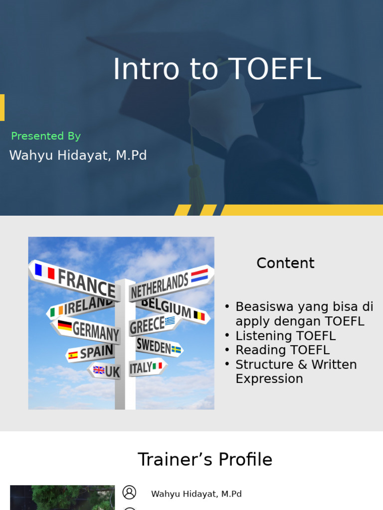 Intro to TOEFL | PDF