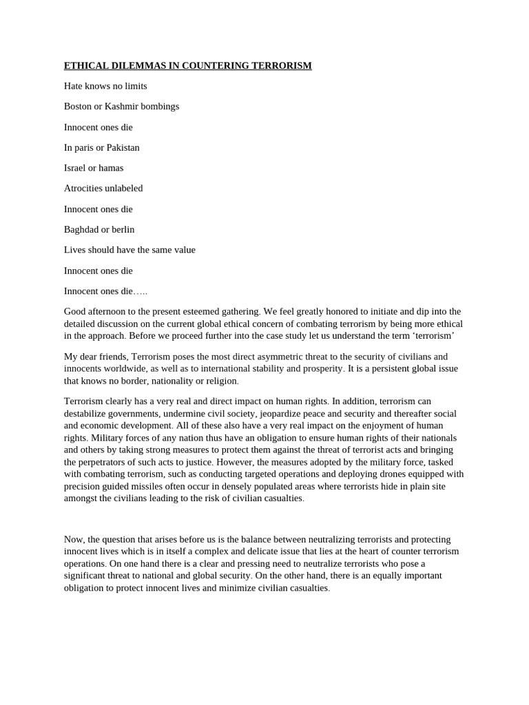Counter Terrorism | PDF