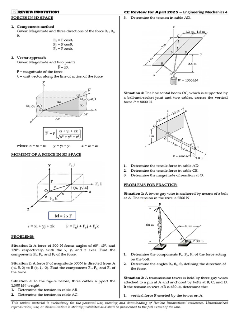 Engineering Mechanic | PDF | Force | Physics